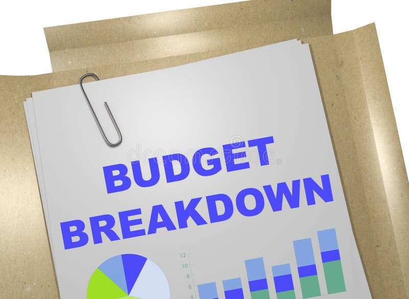 Budget breakdown stock illustration. Illustration of inflation - 19720766