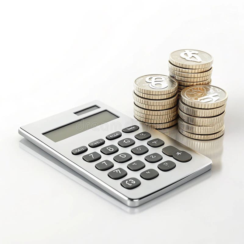 Budget Calculation 3D Icon stock illustration. Illustration of design ...