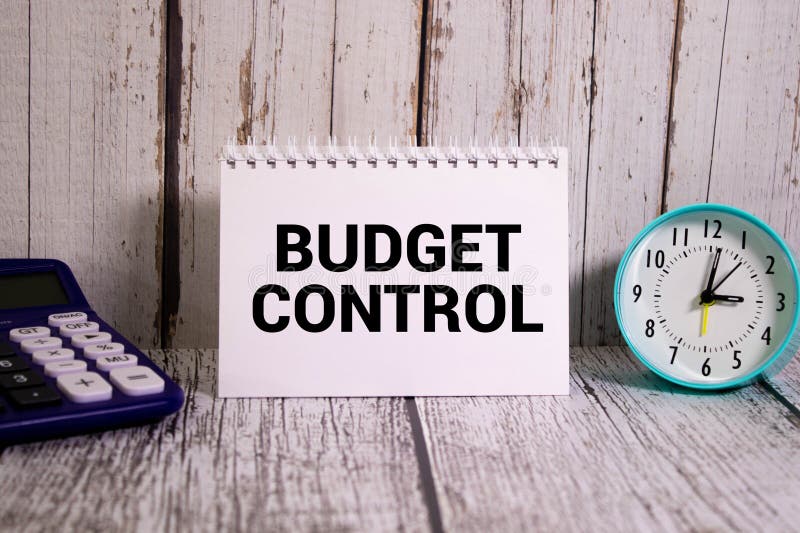 Budget Control is Shown Using the Text Stock Image - Image of loan ...