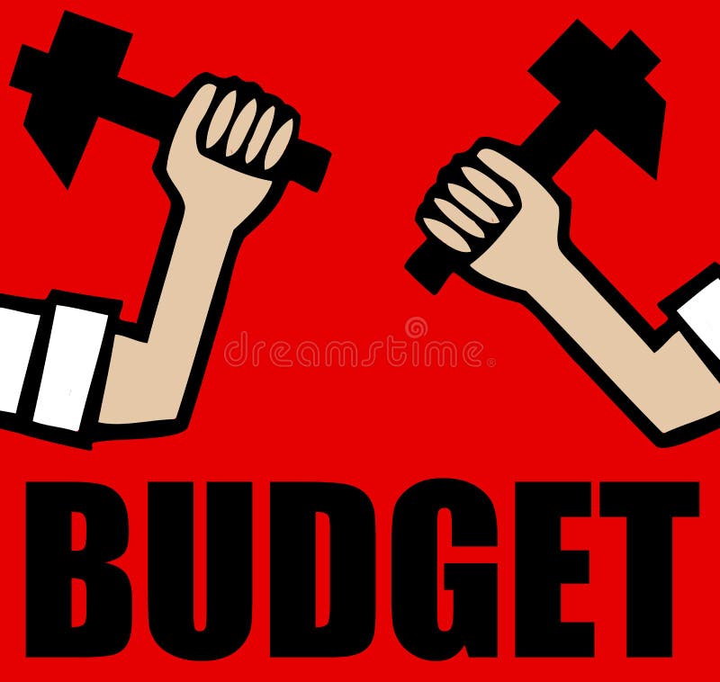 Budget cut stock illustration. Illustration of bank, budgeting - 37903229