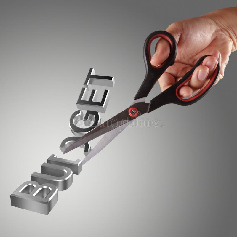 Budget cuts symbol stock photo. Image of economy, economics - 26096184