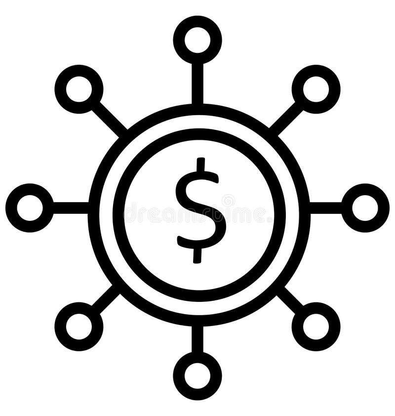 Budget Forecasting Isolated Vector Icon that Can Be Easily Modified or ...