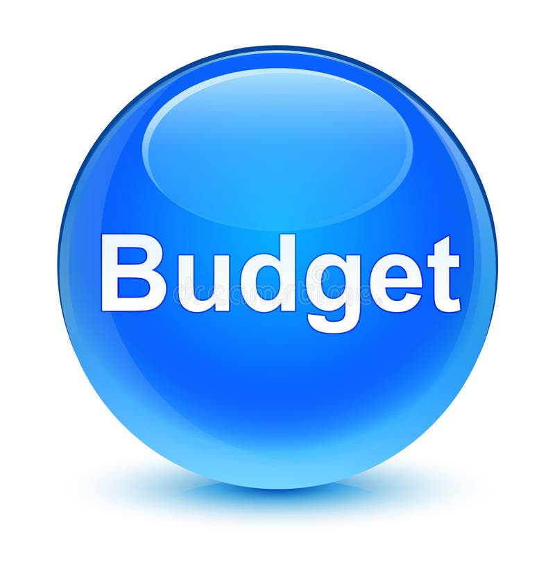 Budget blue square button stock illustration. Illustration of grant ...