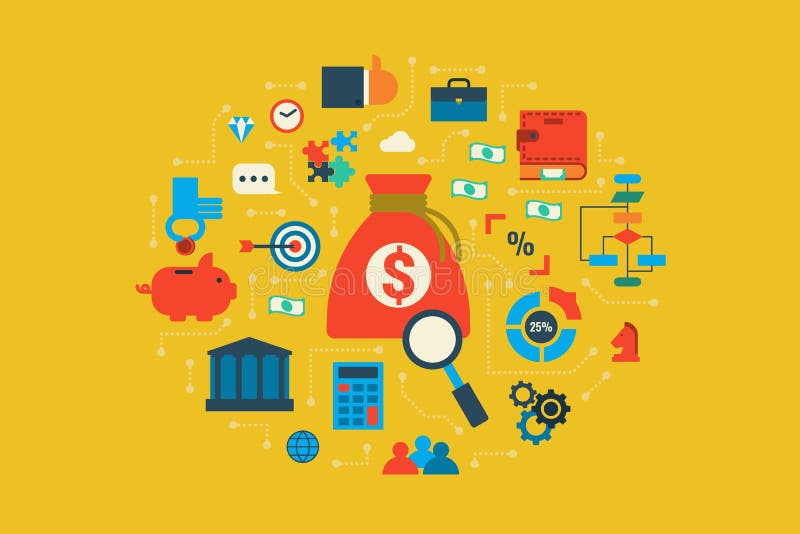 Budget Illustration Concept Stock Vector - Illustration of management ...