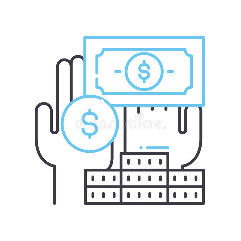 Budget Symbol Icon, Black Vector Sign with Editable Strokes, Concept ...