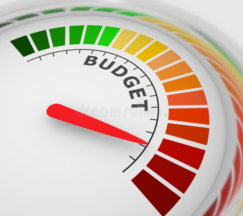 Budget measuring scale stock illustration. Illustration of data - 207077242