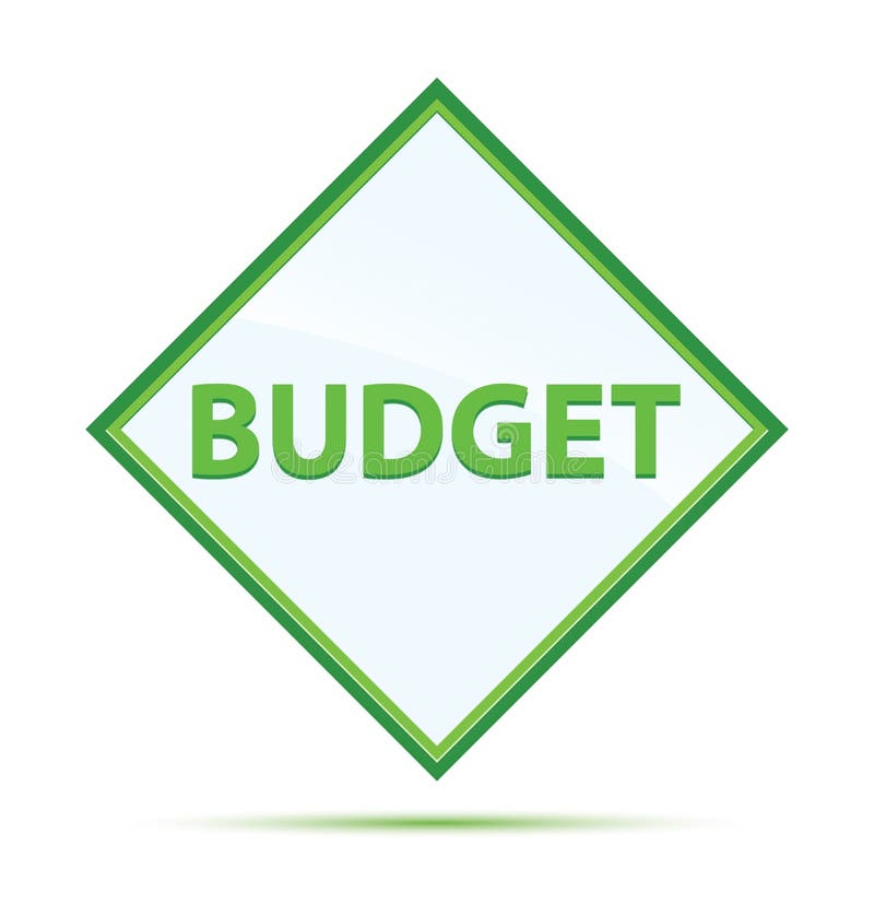 Budget Modern Abstract Green Diamond Button Stock Illustration ...