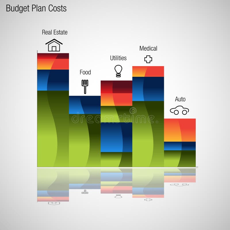 Budget Plan Chart stock vector. Illustration of plan - 50615430