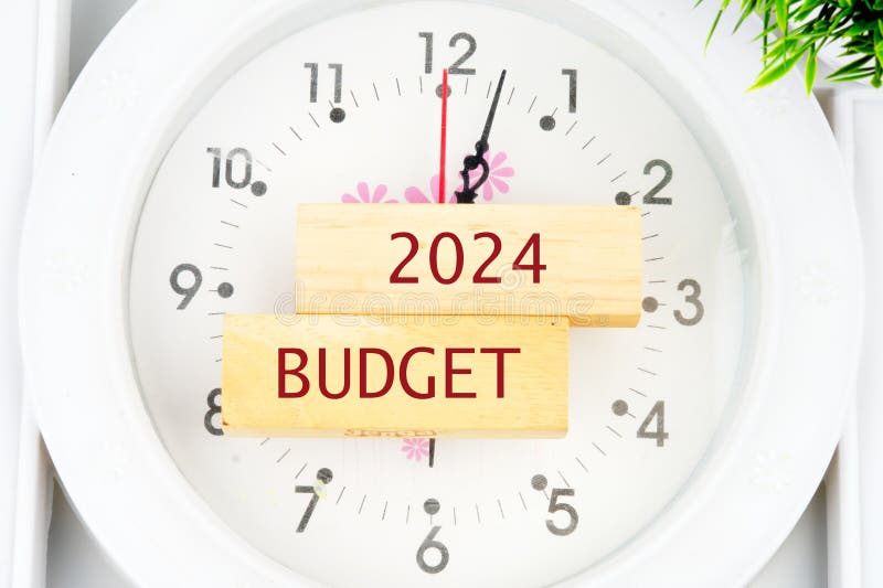 2024 Budget Planning and Allocation Concept. Text on the Wooden Blocks ...