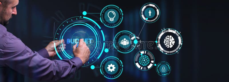 Budget Planning Business Finance Concept on Virtual Screen Interface ...