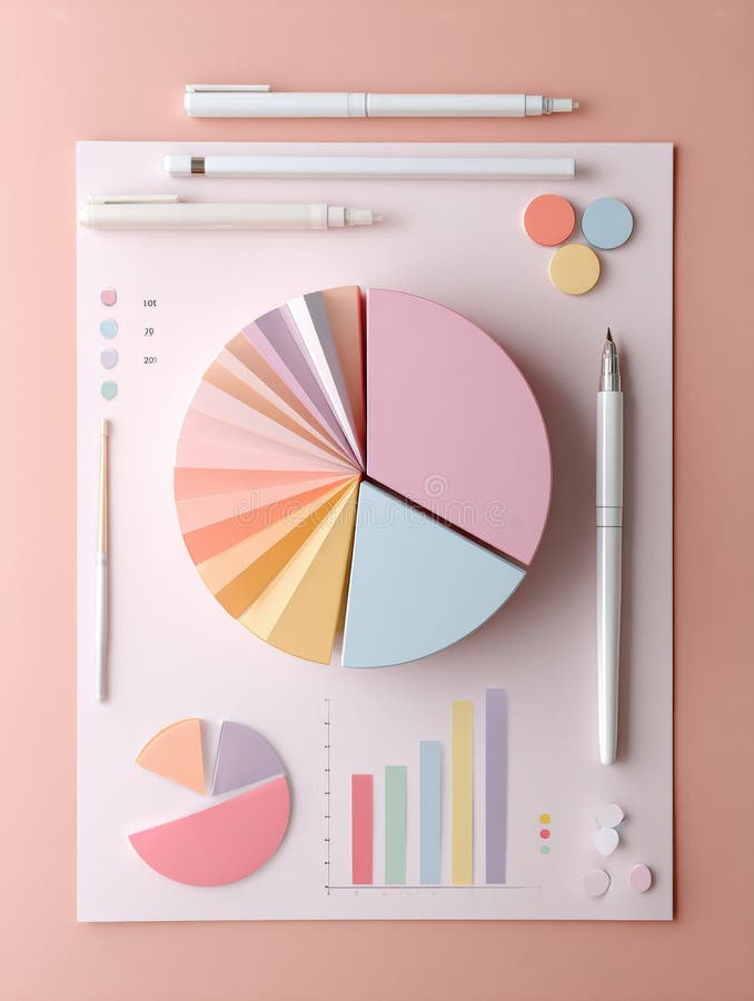 Budget Planning with a Pastel Minimalist Pie Chart on a Soft Background ...
