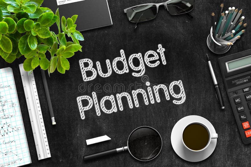 Budget Planning - Text on Black Chalkboard. 3D Rendering. Stock Image ... Budget Planning - Text on Black Chalkboard. 3D Rendering. Stock Image ...