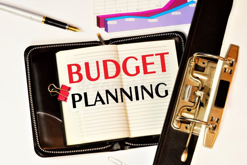 Budget Planning - the Text Label in the Notebook. Stock Image - Image ...