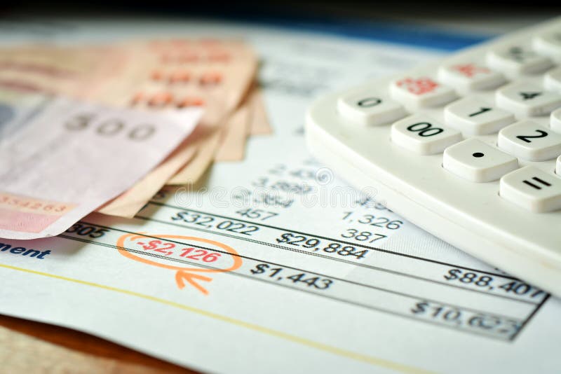 Budget report with money stock image. Image of account - 31877791