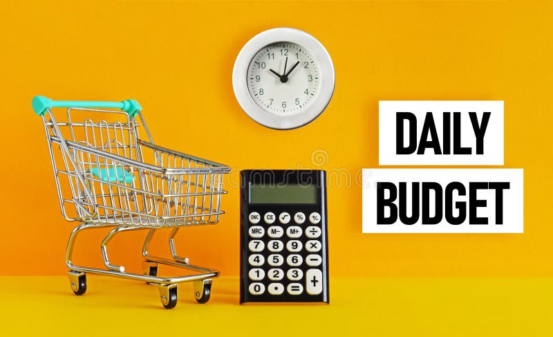 Daily Budget is Shown Using the Text Stock Image - Image of family ...