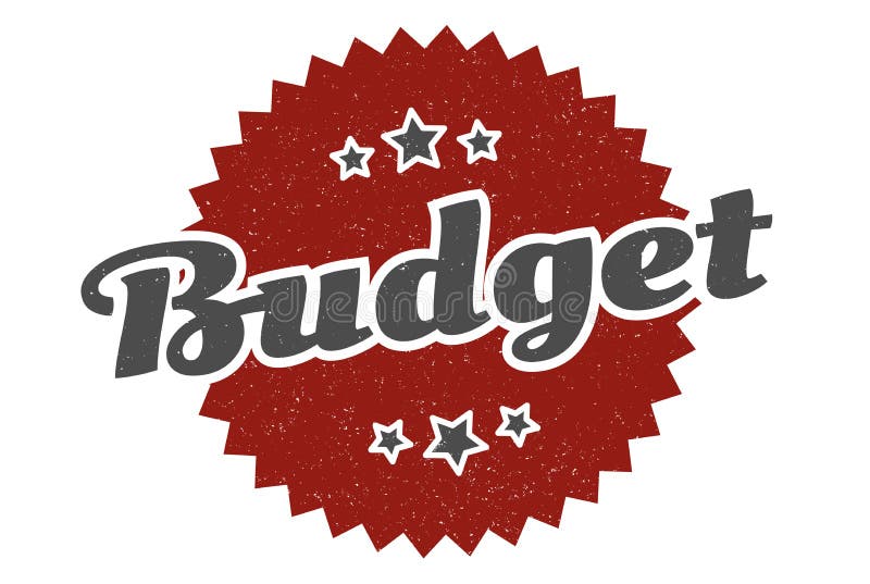 Budget Sign. Budget Vintage Retro Label Stock Vector - Illustration of ...