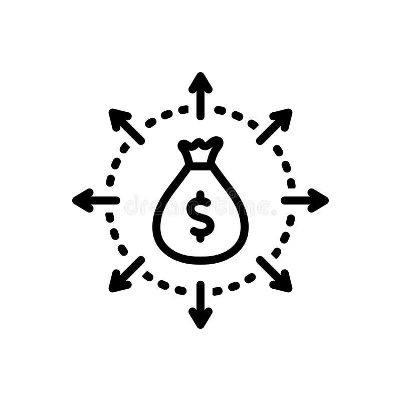 Mix Icon for Budget Spending, Budget and Spending Stock Vector ...