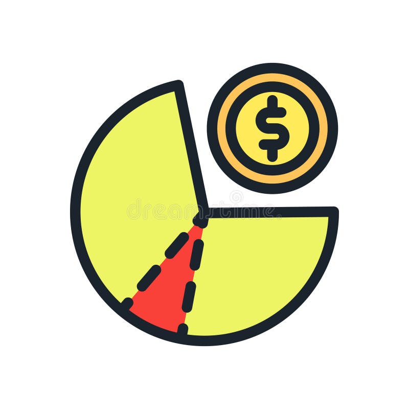 Budget Statistic Simple Icon Color Illustration Design Stock Vector ...