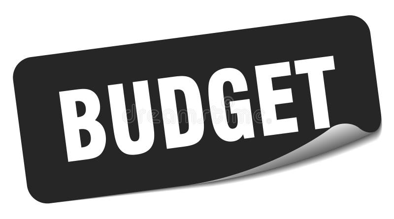 Budget Sticker. Budget Label Stock Vector - Illustration of background ...