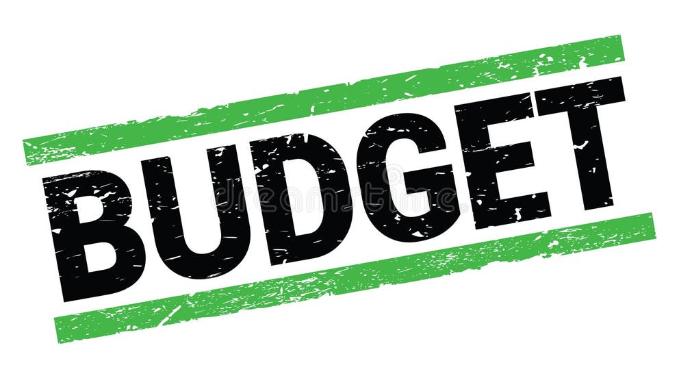 BUDGET Text on Green Rectangle Stamp Sign Stock Illustration ...