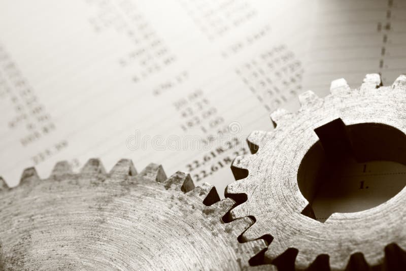 Budget and Two Mechanical Ratchets Stock Image - Image of account ...