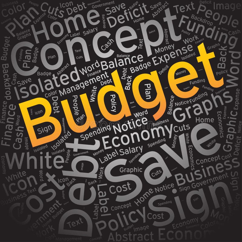 Budget Word Art Stock Illustrations – 300 Budget Word Art Stock ...