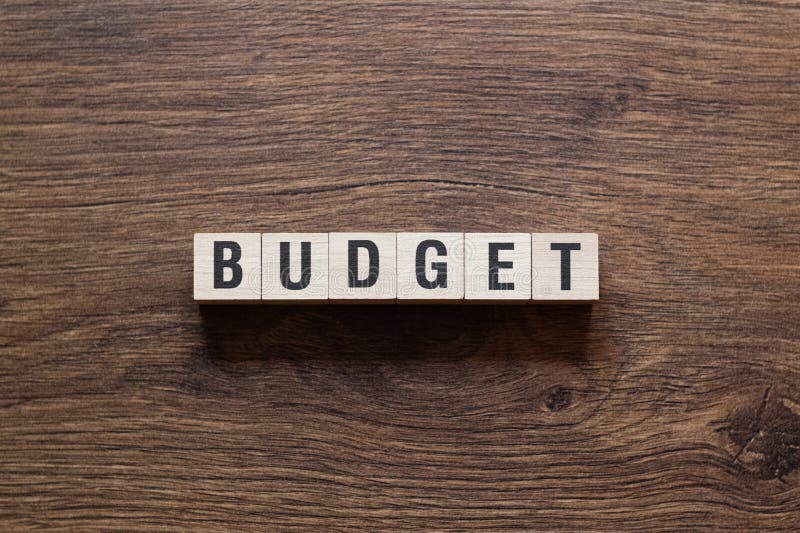 Budget - Word Concept on Building Blocks, Text Stock Image - Image of ...