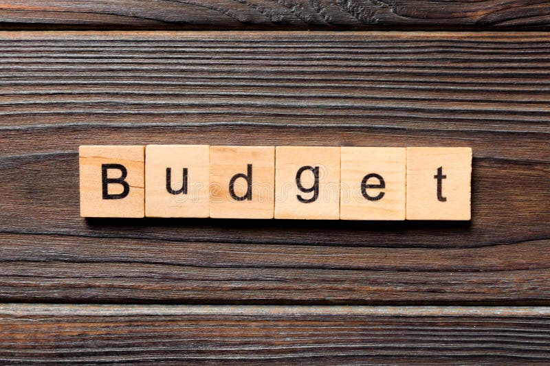 Budget Word Written on Wood Block. Budget Text on Table, Concept Stock ...