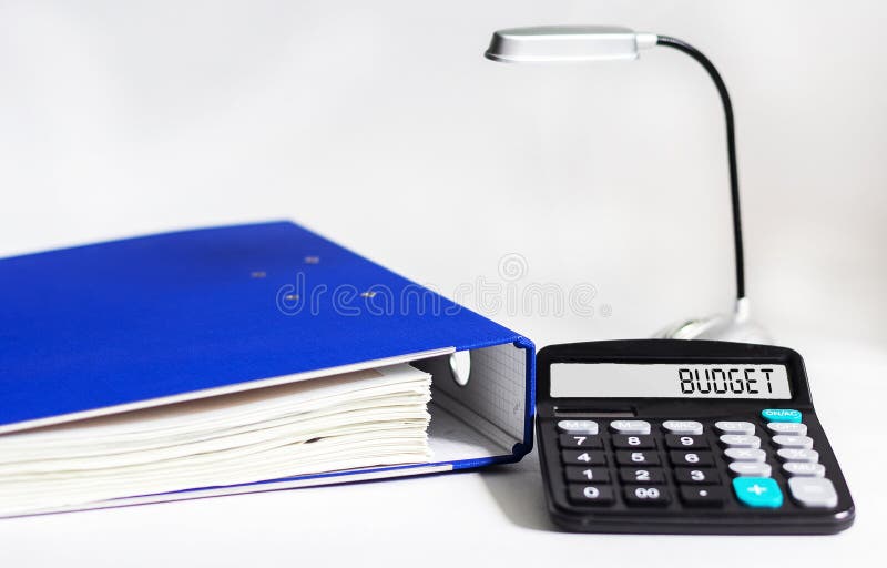 Budgeting and Budget Calculation or Analysis. Word Budget on Calculator ...