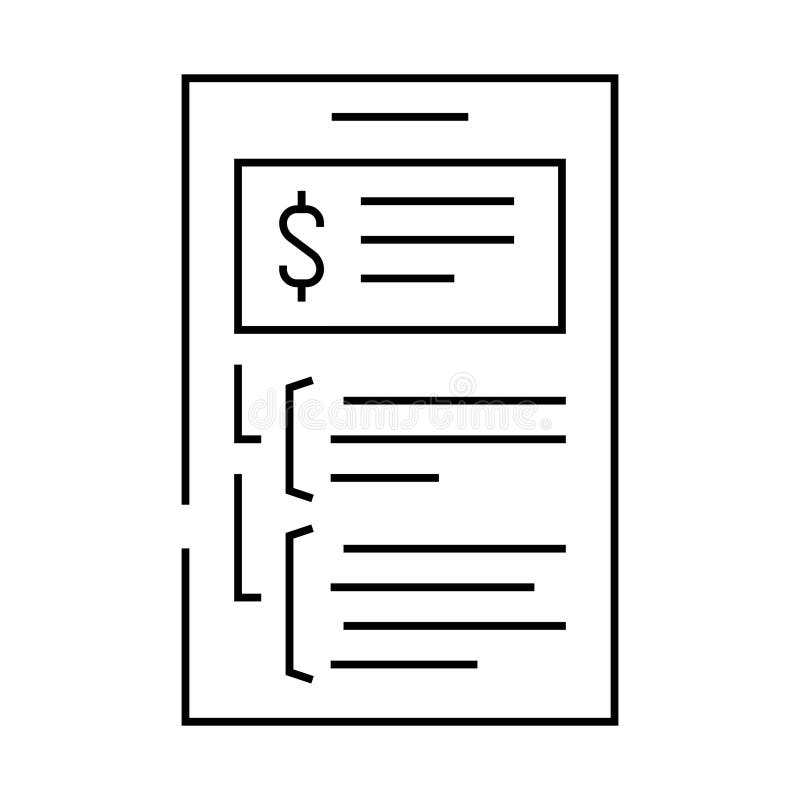 Budgeting Business Process Line Icon Vector Illustration Stock ... Budgeting Business Process Line Icon Vector Illustration Stock ...