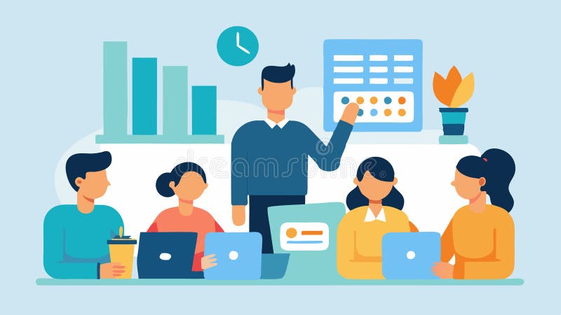 Budgeting Class a Manager Leading a Small Group Session Where Employees ...