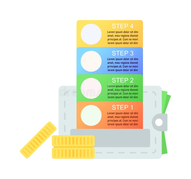 Budgeting Infographic Chart Design Template Stock Vector - Illustration ...