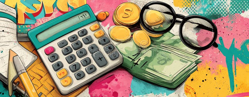 Budgeting Success Framework in Vibrant Pop Art Style with Dynamic ...