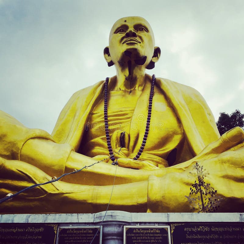 Budh upon North Prov Land Great Stock Image - Image of thai, budh ...