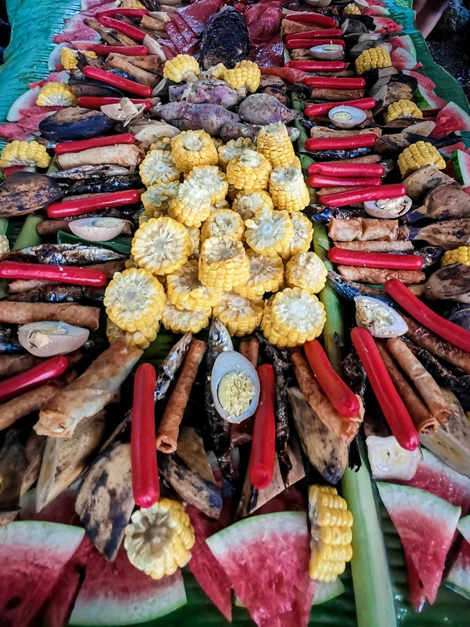 Budol Fight Feast: a Shared Culinary Adventure Stock Image - Image of ...
