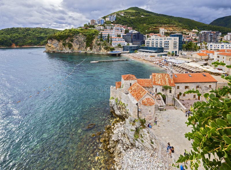 Budua montenegro immagine stock. Immagine di architettura - 88027091