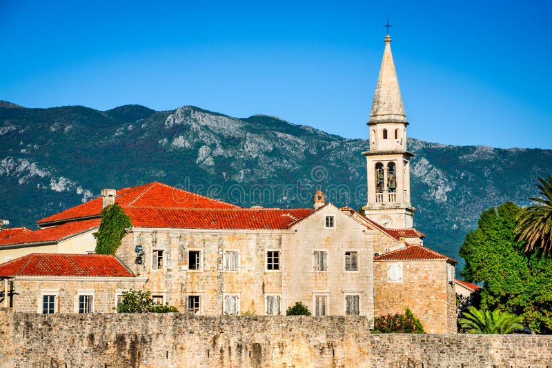 Budua, Chiesa Di Sveti - Del Montenegro Ivan Fotografia Stock ...