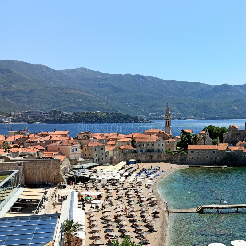 Budva, Avala Resort, Old Town Stock Photo - Image of budva, marina ...