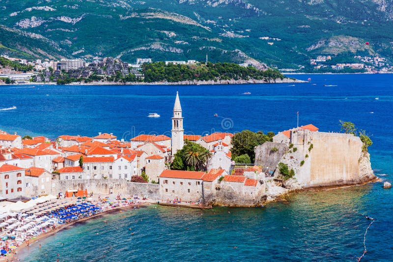 Budva, Montenegro stock photo. Image of famous, riviera - 157482116