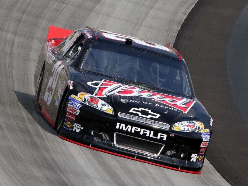 Budweiser car on track editorial image. Image of kevin - 27060295