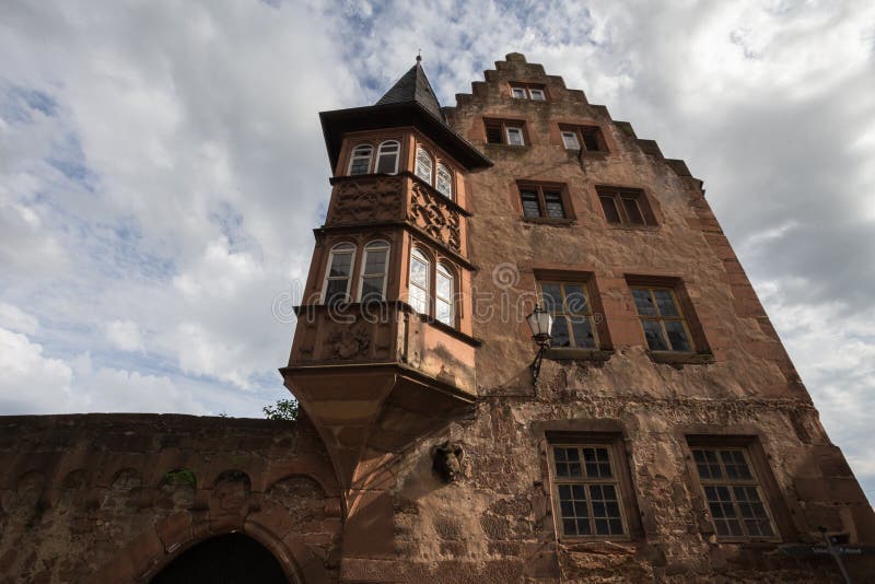 Buedingen Historic City Hessen Germany Stock Photo - Image of wall ...
