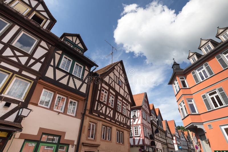 Buedingen Historic City Hessen Germany Stock Photo - Image of bright ...