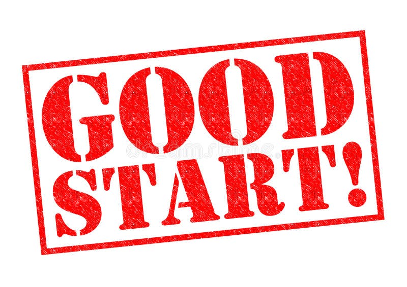 ¡Buen comienzo! stock de ilustración. Ilustración de comience - 88099577