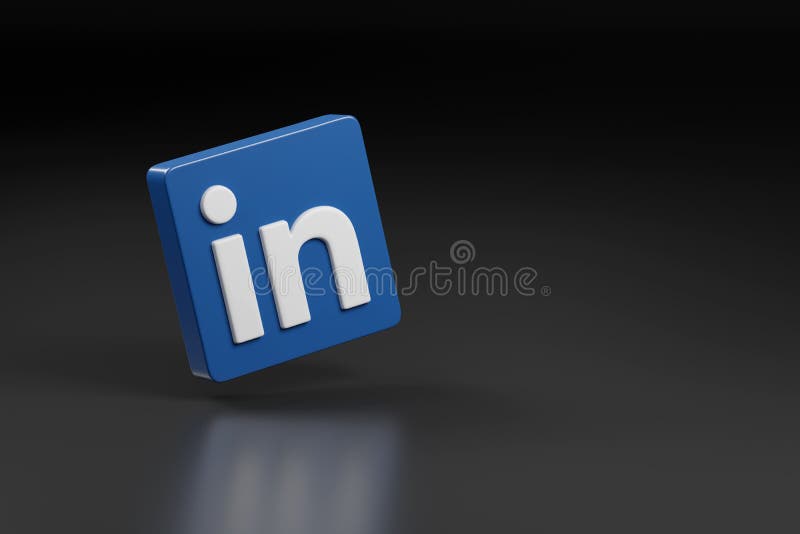 Buenos Aires, Argentina - August 13th, 2022: Linkedin Logotype on Black ...