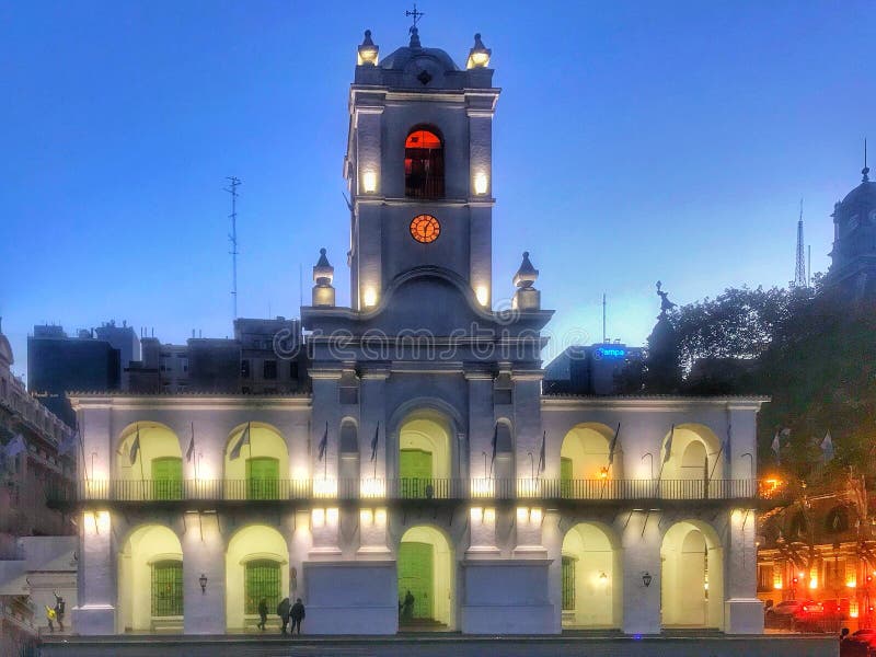 Buenos Aires Cabildo editorial stock image. Image of cabildo - 118178924
