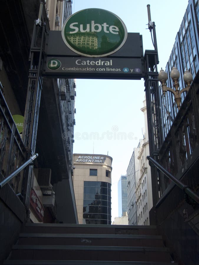 Metro Subte in Buenos Aires, Argentina Editorial Image - Image of ...