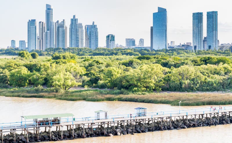 Buenos Aries skyline editorial stock photo. Image of skyscraper - 172039058