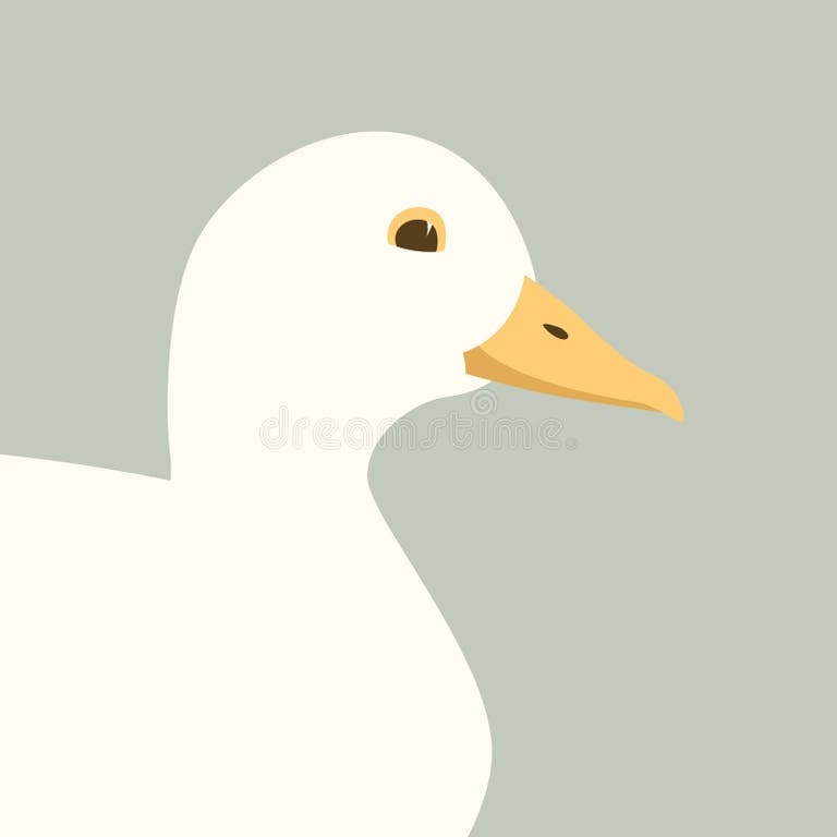Buff Duck Vector Illustration Flat Style Profile Stock Vector ...