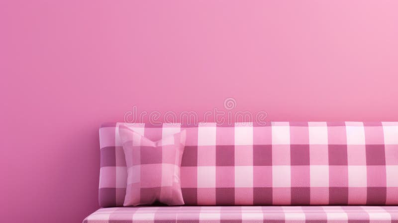 A Buffalo Checkered Pink Background for a Cozy Atmosphere Stock ...
