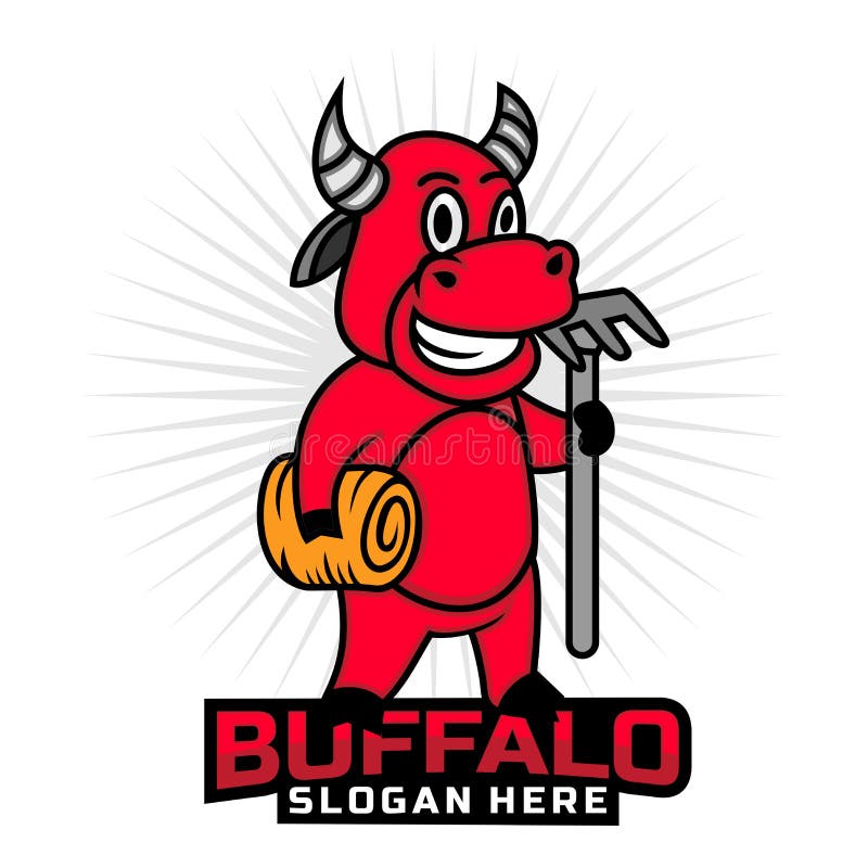 Buffalo design logo stock vector. Illustration of head - 216449257